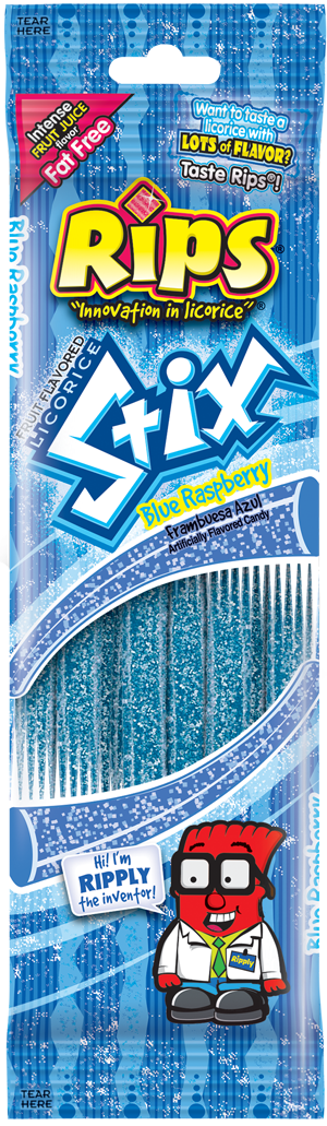 Rips STIX Blue Raspberry 50 g (24 Pack) – Exotics Wholesale
