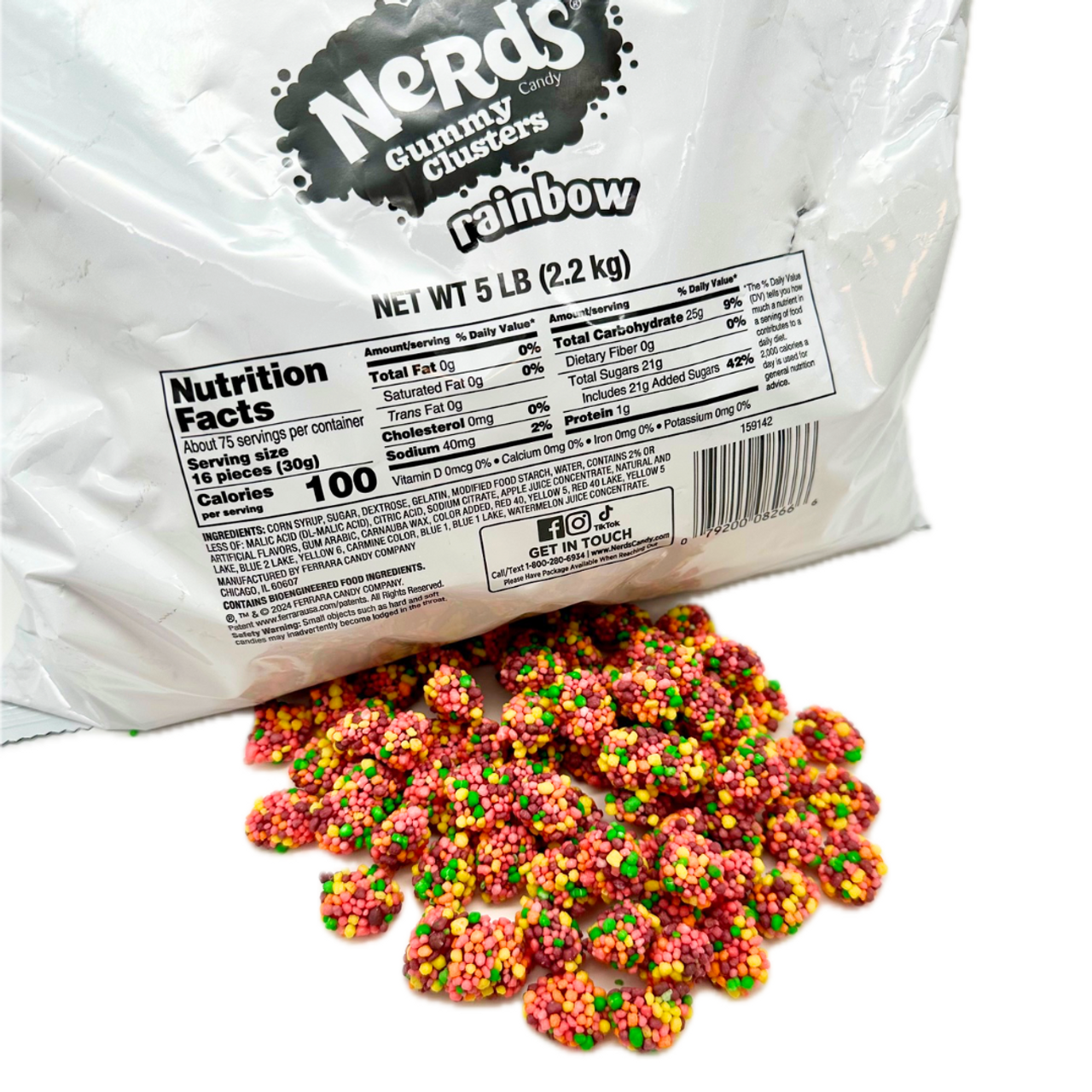 Nerds Rainbow Gummy Clusters Bulk Bag 2.2 kg (6 Pack) – Exotics Wholesale