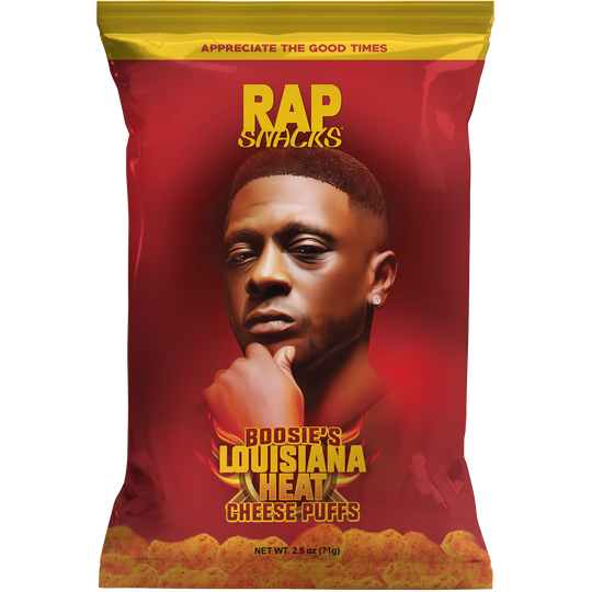 Rap Snacks Boosie's Louisiana Heat Cheese Puffs 71 g (24 Pack ...