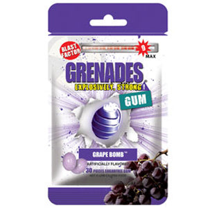 Grenades Gum Grape Bomb 60 g (12 Pack) – Exotics Wholesale