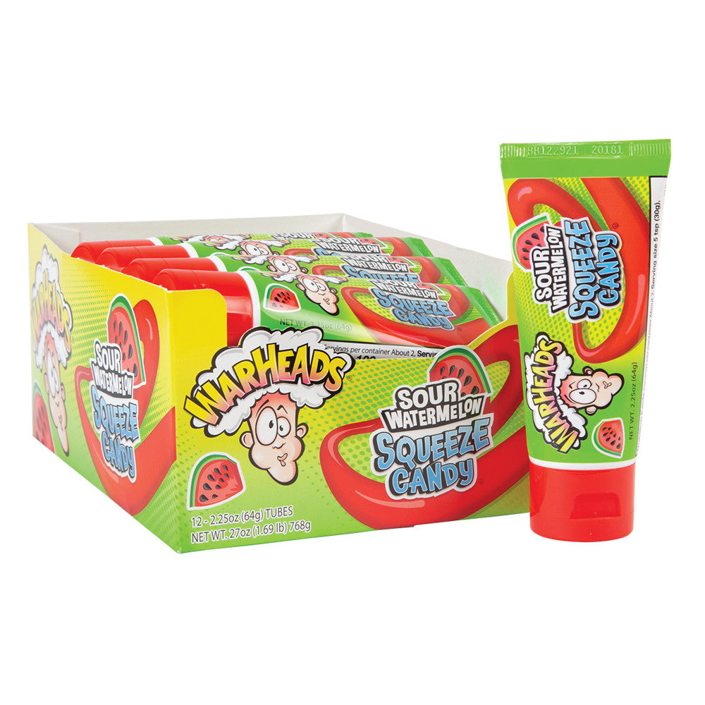 Warheads Sour Watermelon Squeeze Candy 64 g (12 Pack) – Exotics Wholesale